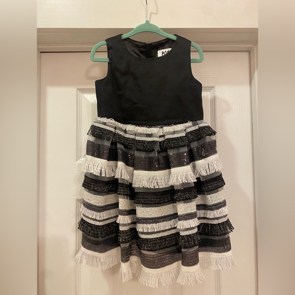 Milly Minis | Dresses | Milly Mini Black And White Sequin And Frills ...
